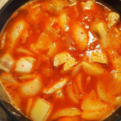 Dakdoritang - Spicy Chicken Stew - Korean Kitchen